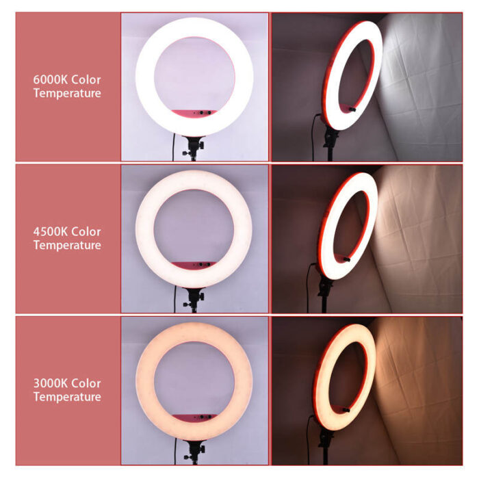 Ring Light LF-R480 Professionnel 46cm De Diametre Bague lumineux + Trépied 2m Solide | E Achat